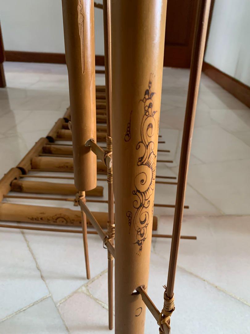 Angklung Bamboo Musical Instrument H66cm x L50cm, Hobbies & Toys ...