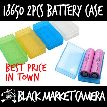 [BMC] 18650 Lithium 2 Piece Battery Compact Carrying Case (6 Piece Pack ...