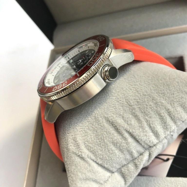 Citizen Promaster Marine Eco-Drive Yacht Orange Rubber Men Watch, Men's ...