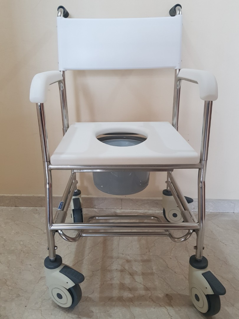 Commode Chair, Assistive Devices, Wheelchairs on Carousell