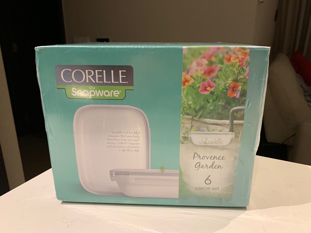 Corelle snapware provence garden 6 piece 3 sets containers , Furniture ...