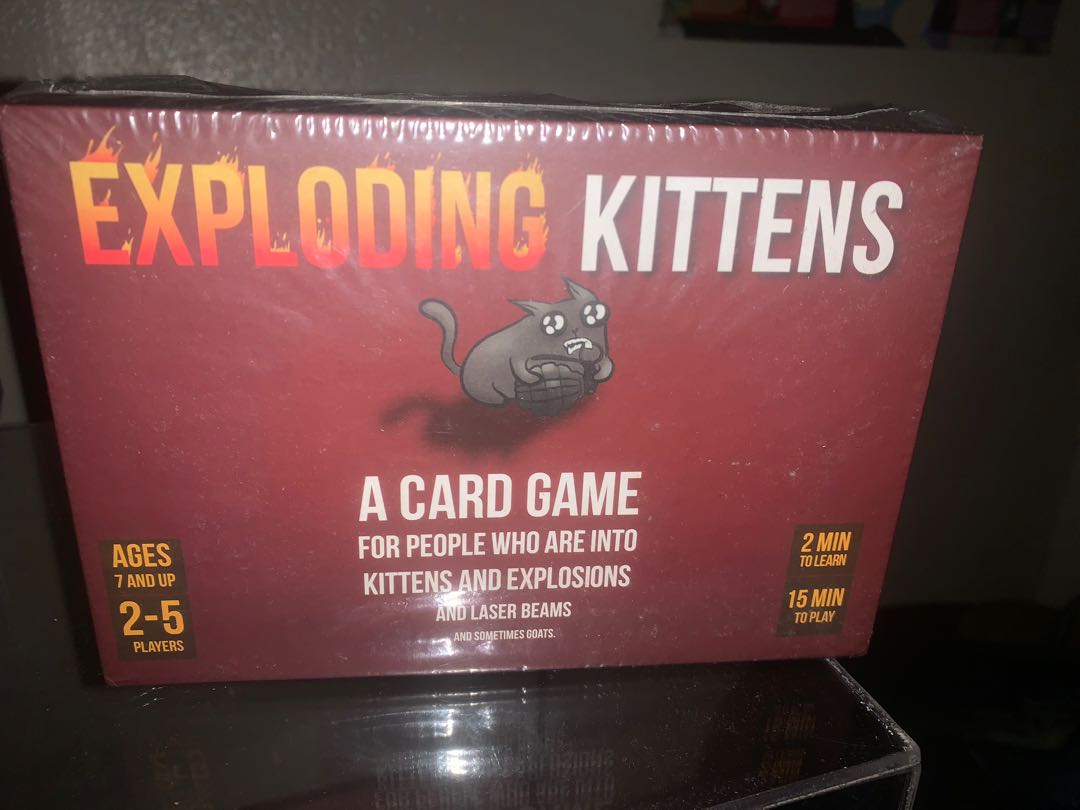 Exploding kittens (original), Hobbies & Toys, Toys & Games on Carousell