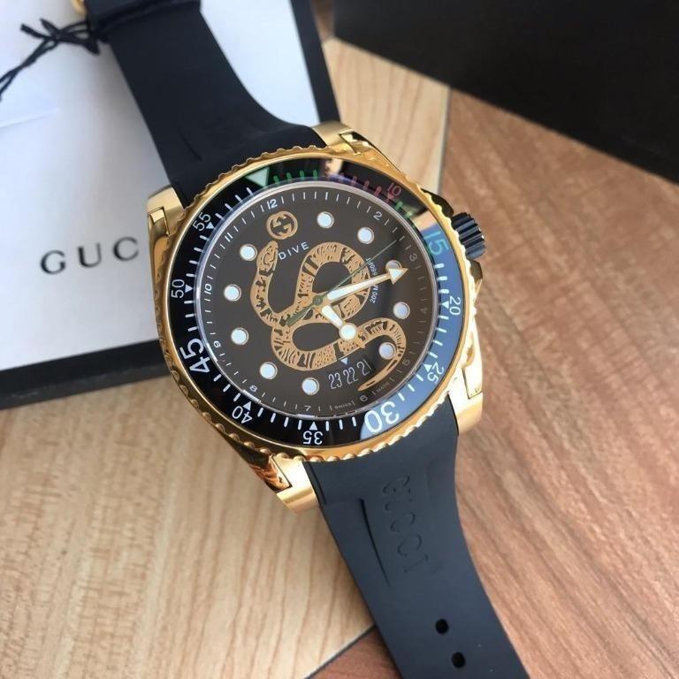 GUCCI Dive Watch - Snake, Luxury, Watches on Carousell