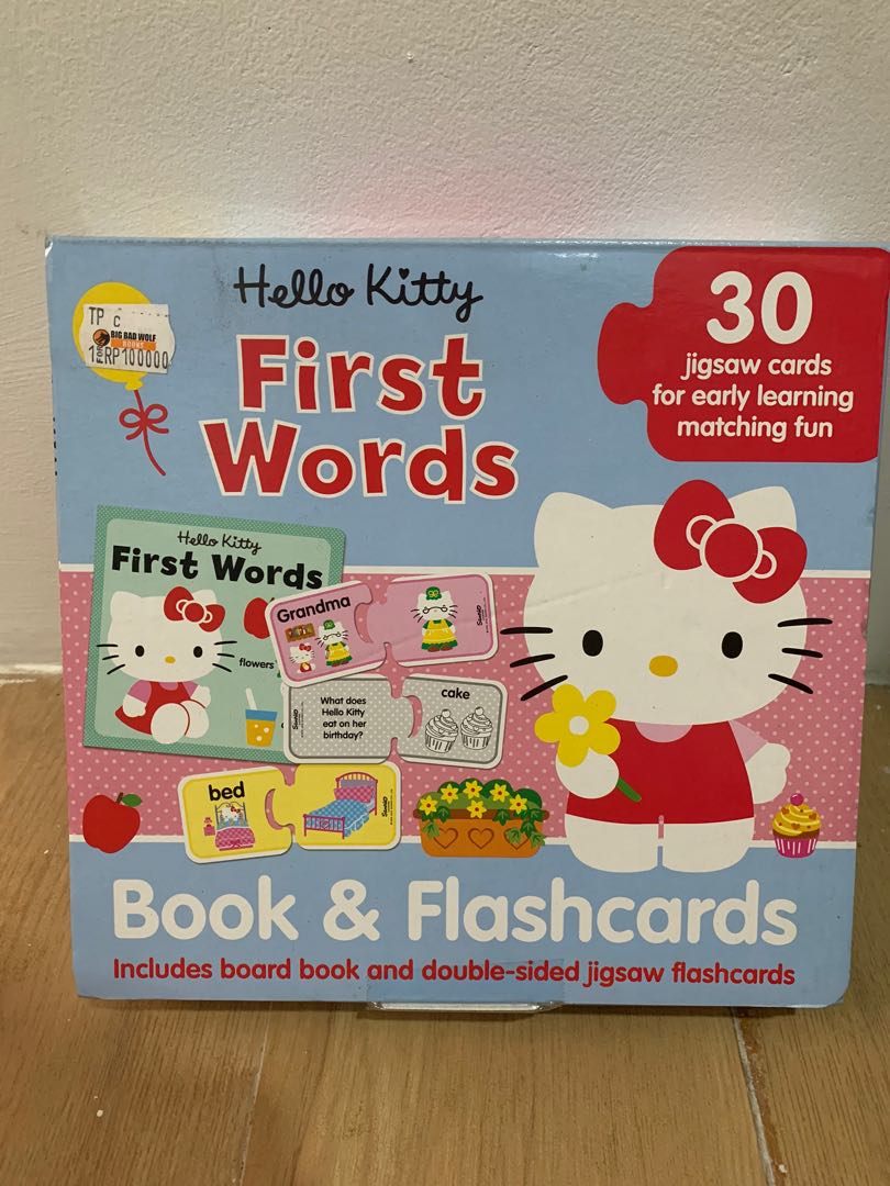 Hello Kitty First Words, Buku & Alat Tulis, Buku Anak-Anak di Carousell