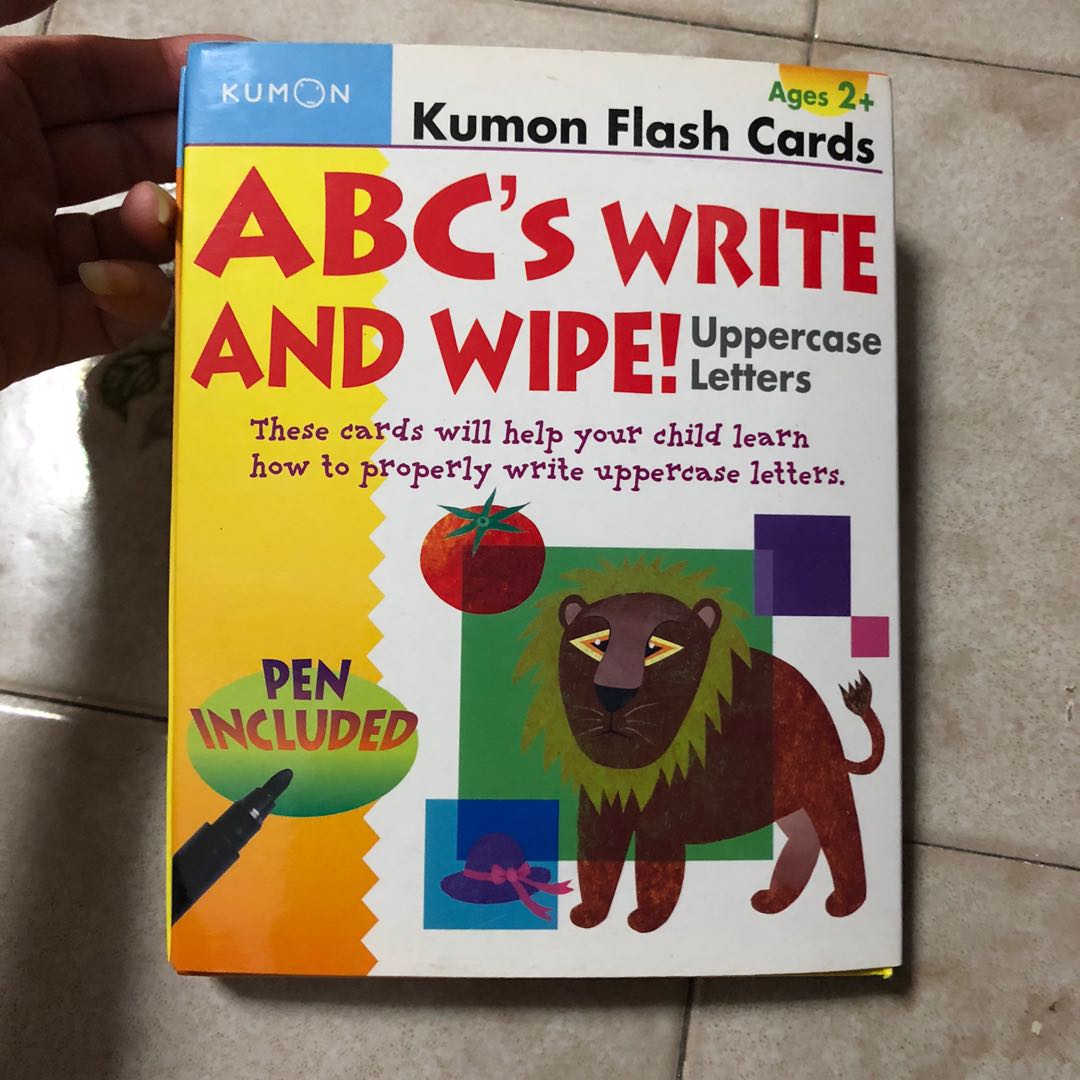 Kumon ABC write and wipe cards, Hobbies & Toys, Books & Magazines ...