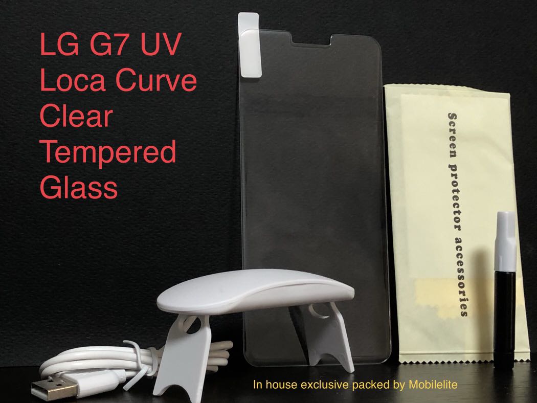 LG G7 UV Loca Curve Clear Tempered Glass, Mobile Phones & Gadgets ...