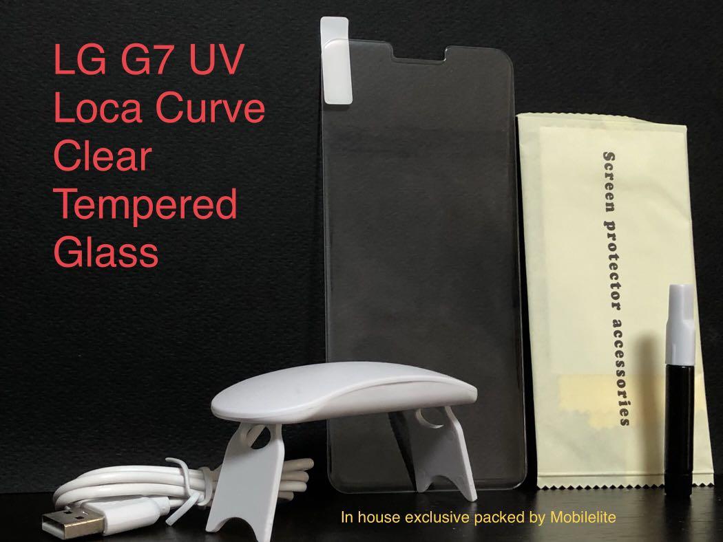 LG G7 UV Loca Curve Clear Tempered Glass, Mobile Phones & Gadgets ...
