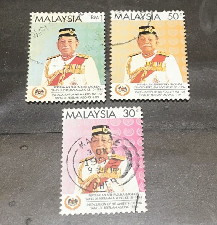 Malaysia stamps used sultan 3v used, Hobbies & Toys, Memorabilia ...
