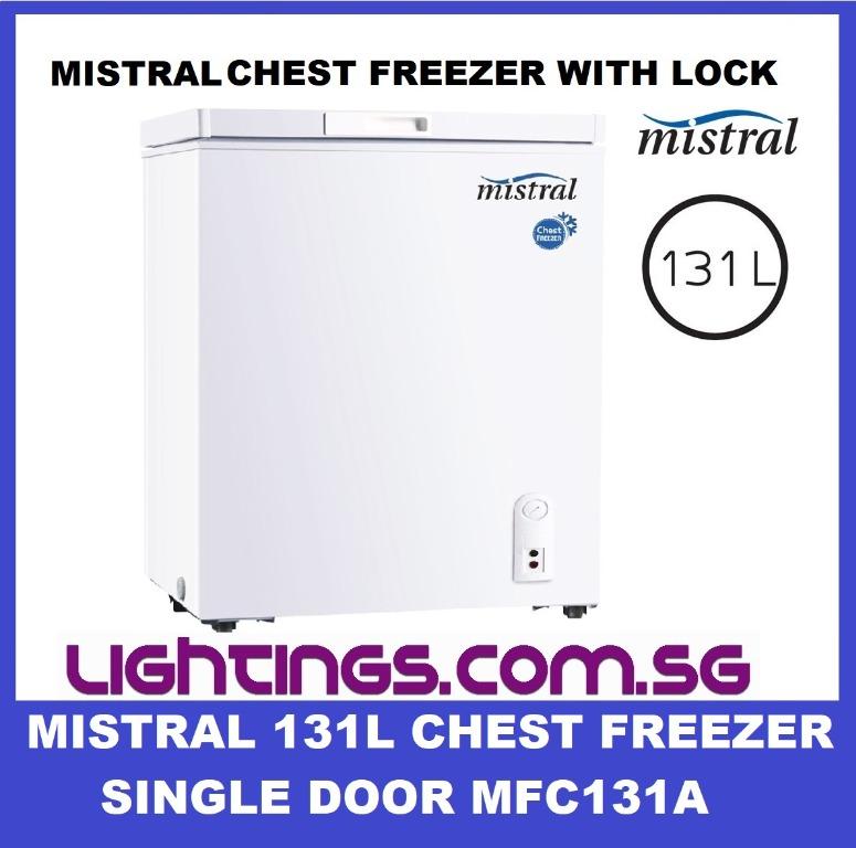 Mistral MFC131A Chest Freezer 131 L, TV & Home Appliances, Kitchen ...
