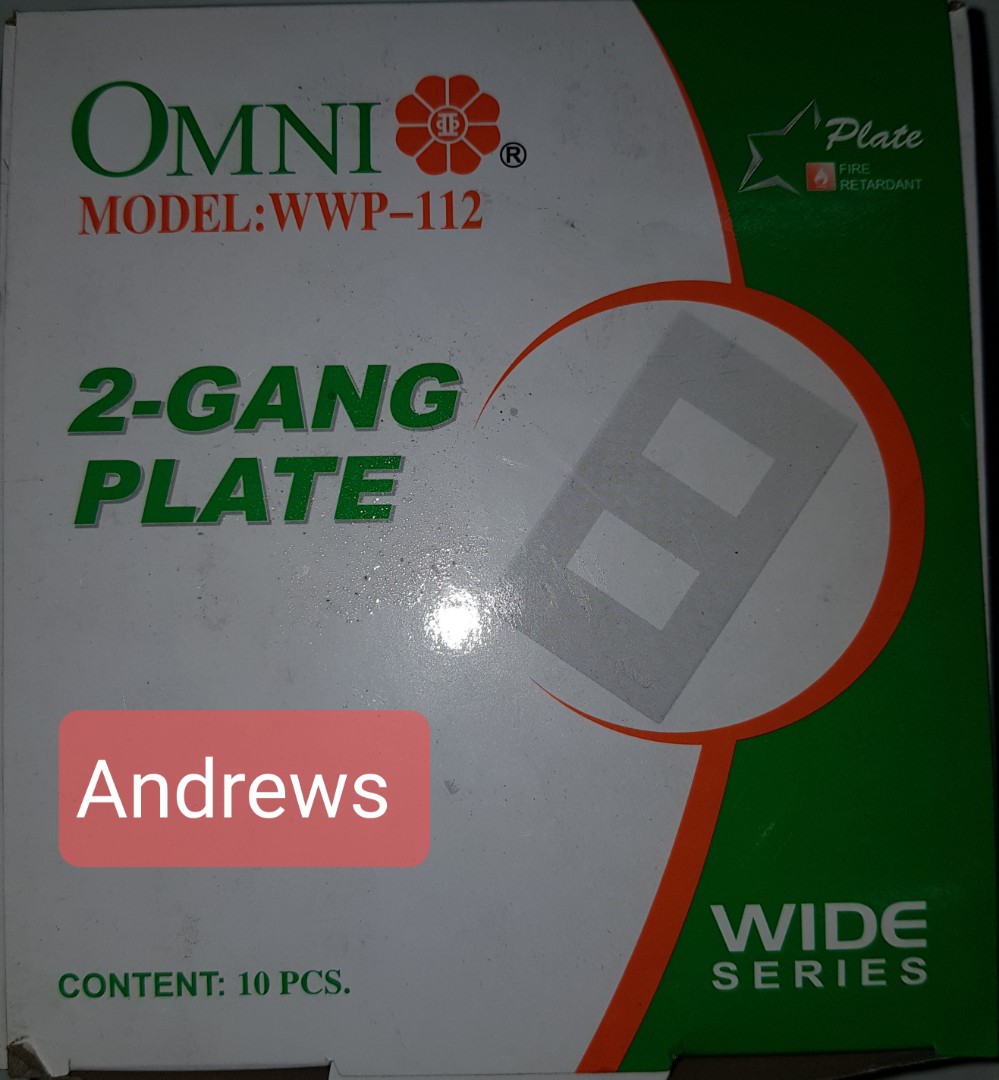 Omni 2 gang plate wide series, Commercial & Industrial, Construction ...