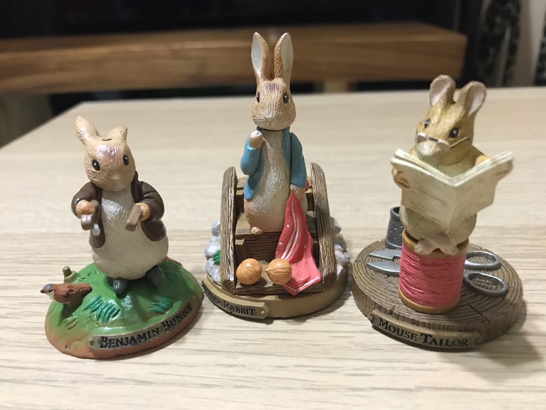 Peter Rabbit Rubber Figurine, Vintage & Collectibles, Vintage ...