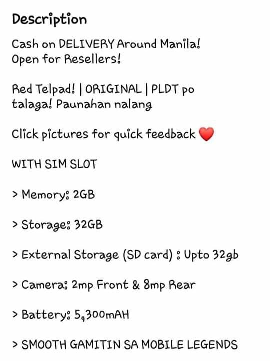 PLDT RED TABLET, Mobile Phones & Gadgets, Tablets, Android on Carousell