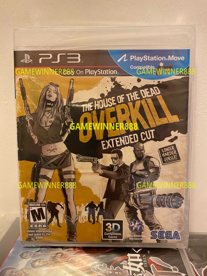 全新 PS3遊戲 死亡鬼屋 過度殺戮 加長版 THE HOUSE OF THE DEAD OVERKILL EXTENDED CUT 美版英文 ...