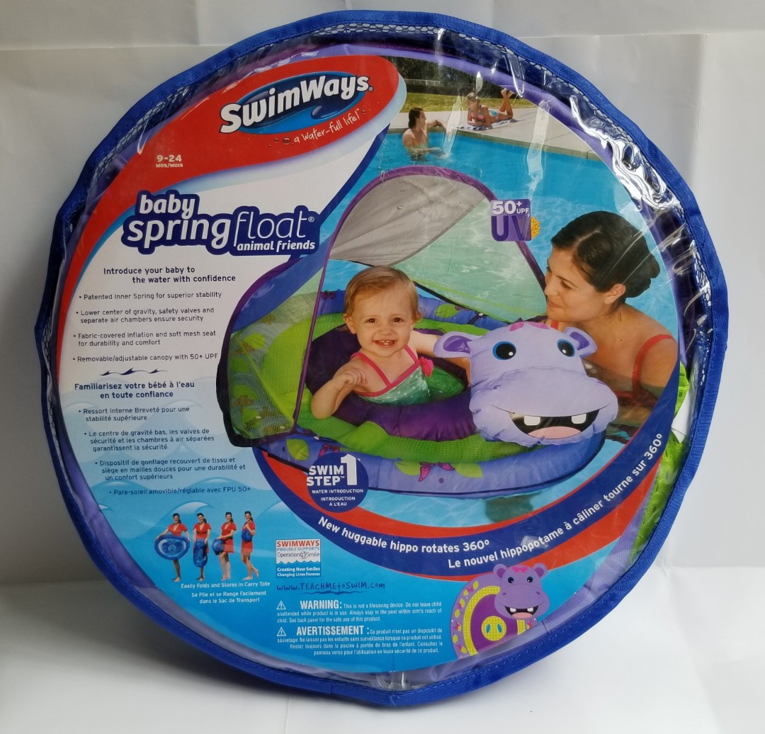 SwimWays Baby Spring Float, 兒童＆孕婦用品, 嬰兒及小童流行時尚 - Carousell
