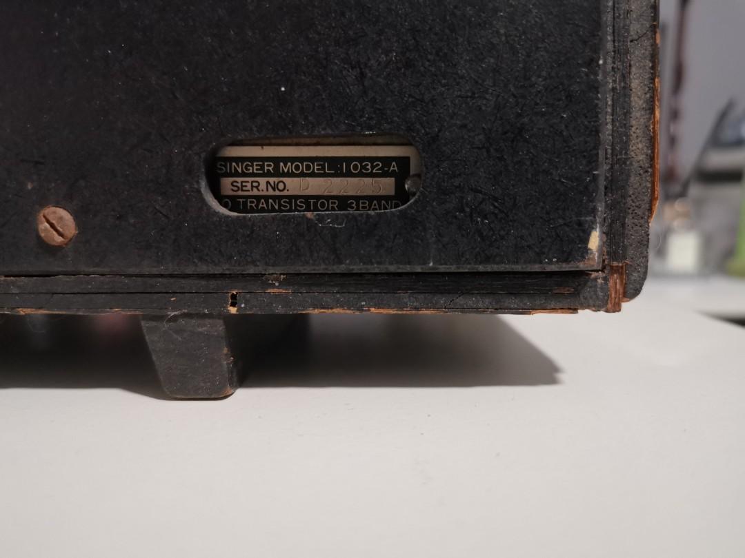 Vintage Singer Radio, Hobbies & Toys, Memorabilia & Collectibles ...
