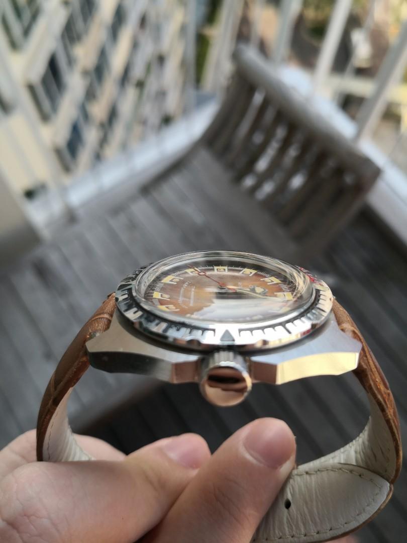 Vintage Vostok Amphibia Brown, Men's Fashion, Watches on Carousell