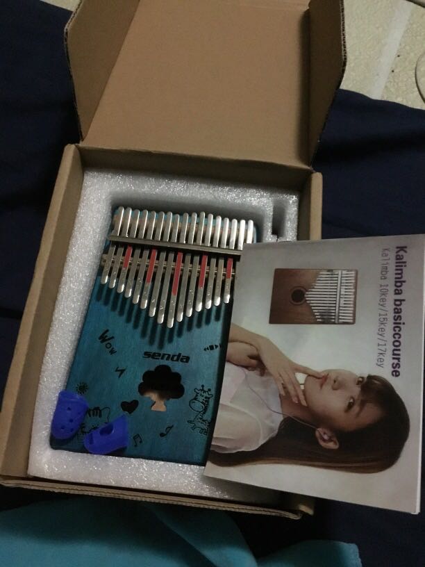 17-key Kalimba (blue), Hobbies & Toys, Music & Media, Musical ...