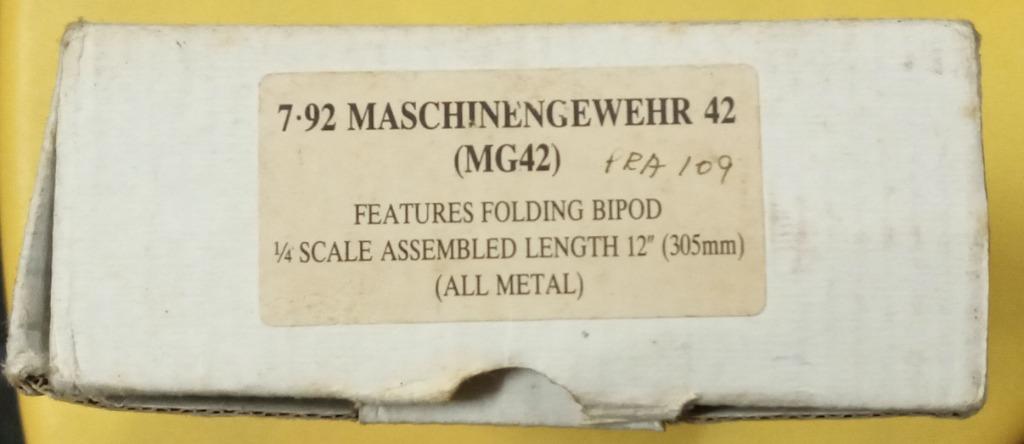 全金屬 機槍 模型 1/4 scale All Metal Present Arms Military Miniatures German 7 ...