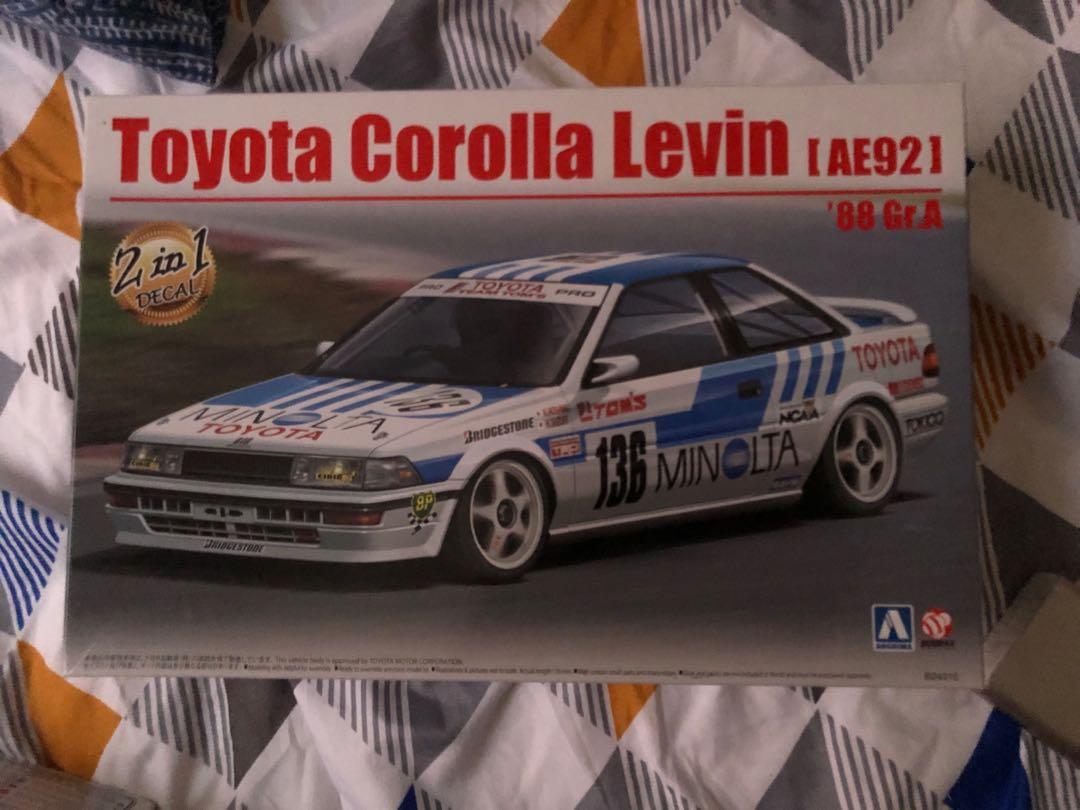 Aoshima Beemax Toyota Corolla AE92 1/24, Hobbies & Toys, Toys & Games ...