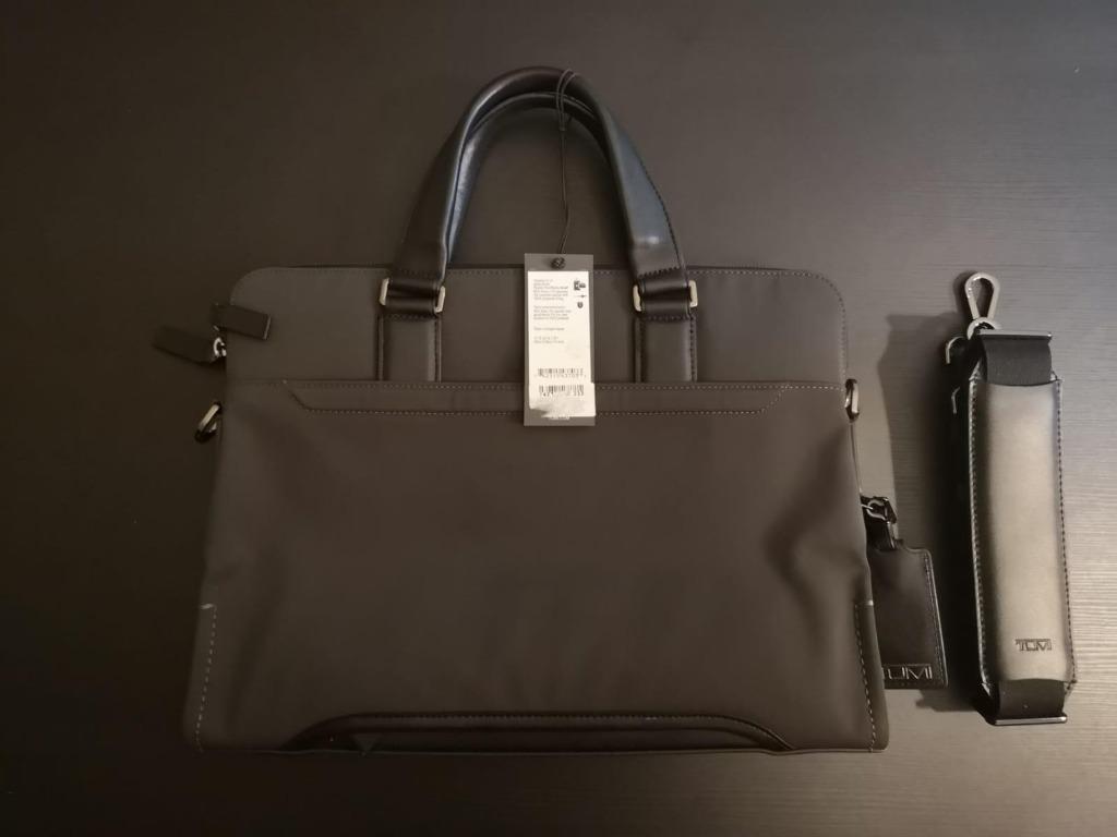 TUMI HARRISON Taylor Portfolio Brief - Gray / Briefcase / Bag , Men's ...