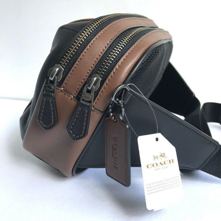 Coach Graham Utility Pack Saddle Brown Leather Men Bag, Men's Fashion ...