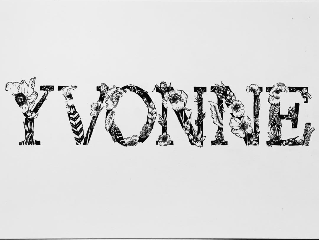 Custom Name Drawing, Hobbies & Toys, Stationery & Craft, Art & Prints ...