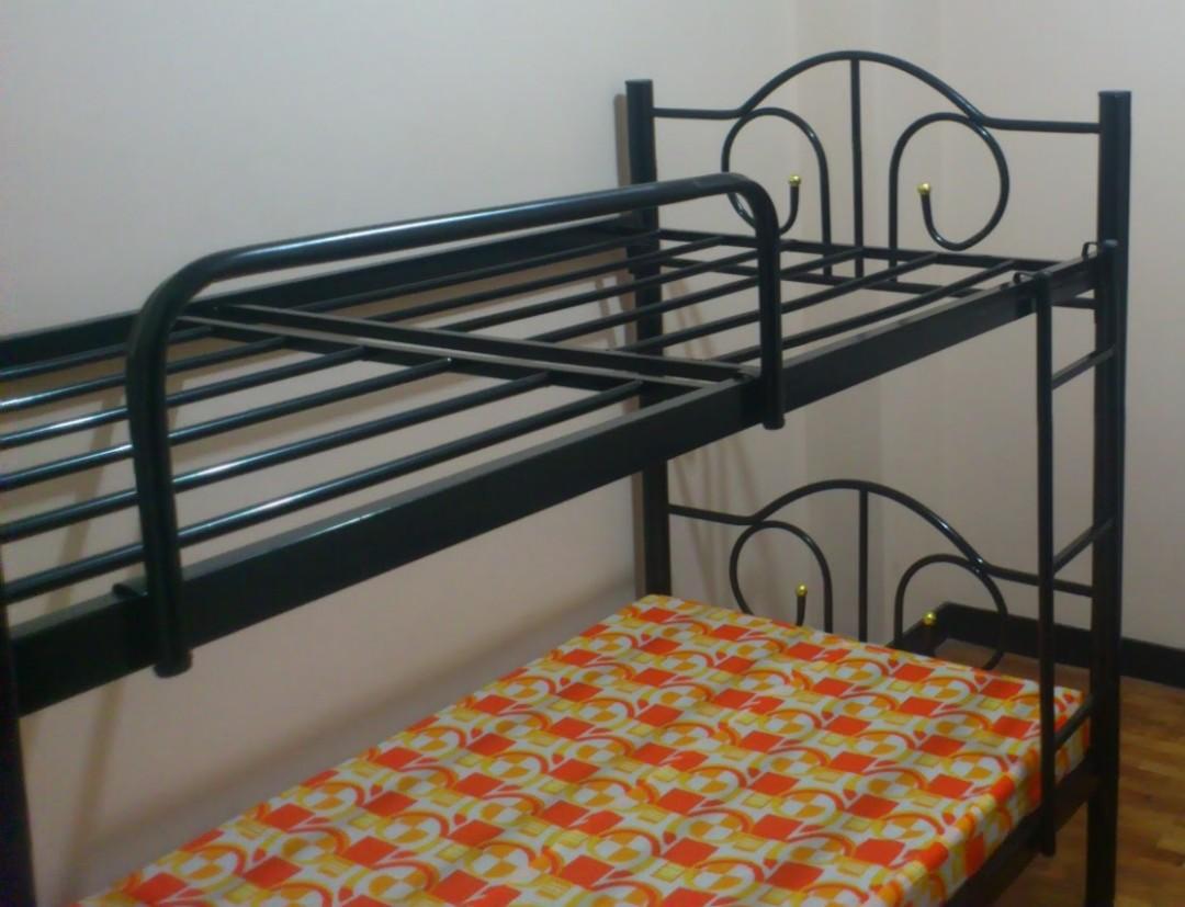 Double deck frame with single foam, Furniture & Home Living, Furniture ...