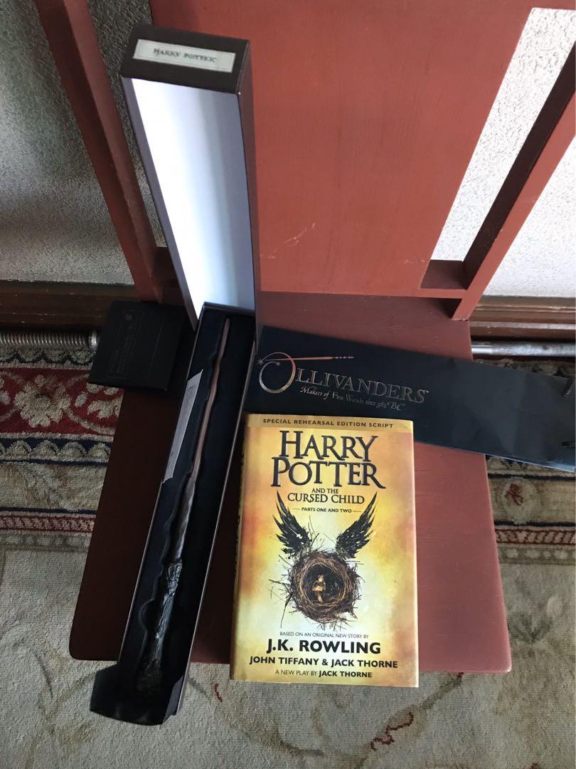 Harry Potter wand from universal studios Japan (free cursed child book ...