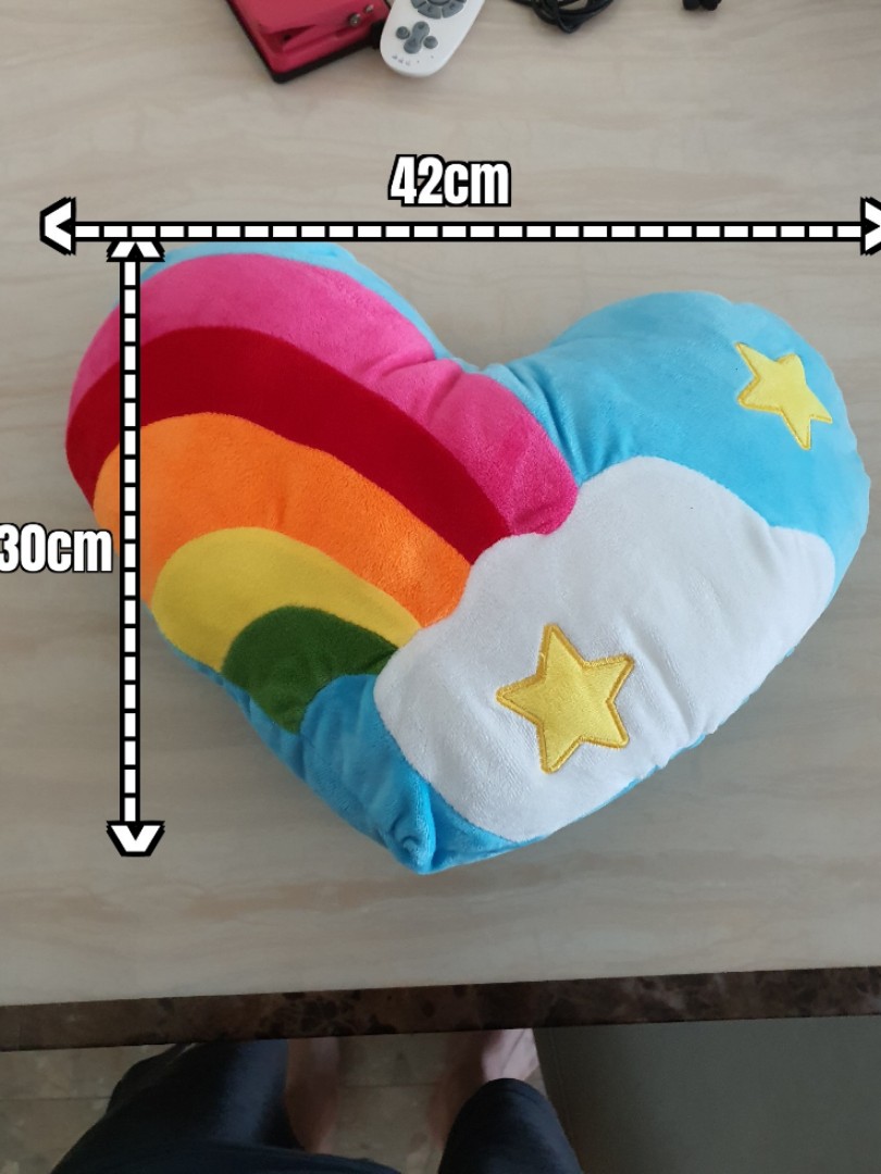 Heart shaped soft toy, Hobbies & Toys, Toys & Games on Carousell