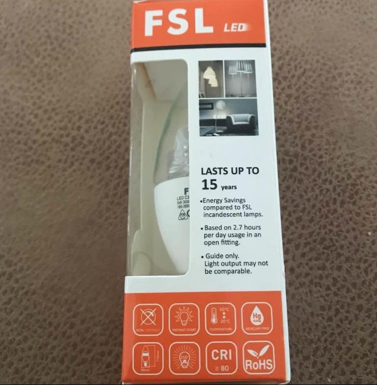 IKEA Light Bulb FSL LED, Furniture & Home Living, Lighting & Fans ...