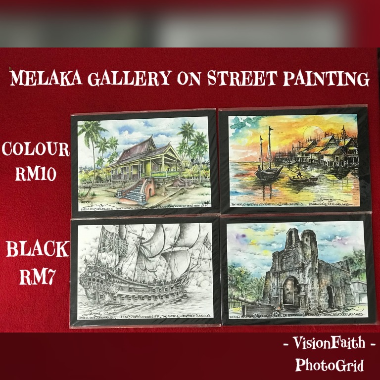 MELAKA GALLERY ON STREET PAINTING, Hobbies & Toys, Stationery & Craft ...