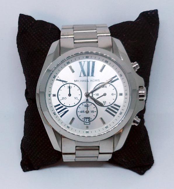 Michael Kors Bradshaw Chronograph Silver-tone Ladies MK5535 Watch ...