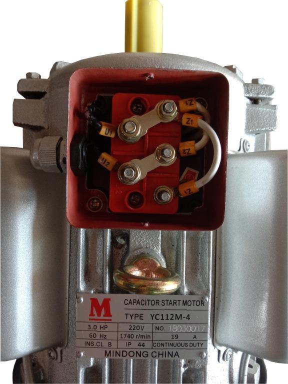 Mindong Electric Motor 3HP 1740RPM Single Phase (Aluminum winding ...