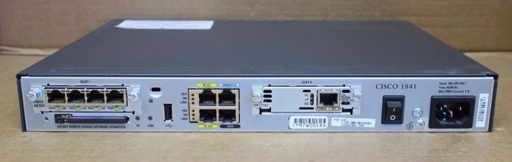 Network equipment Cisco 1800 Series Integrated Services Routers: Cisco 1841 Router, Computers ...