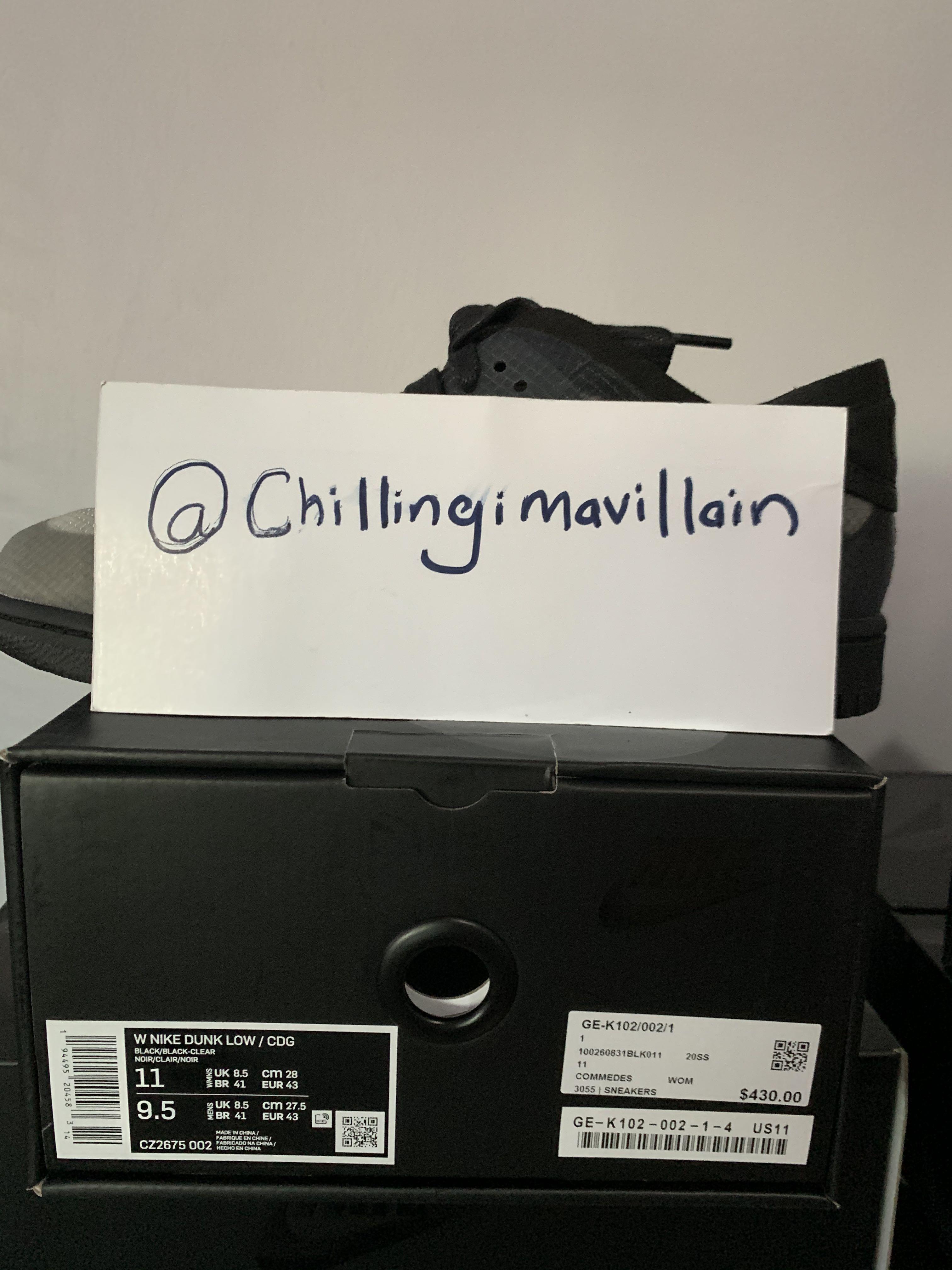 Nike x Comme Des Garcons CDG Dunk Low Black White Transparent Mesh, Men ...