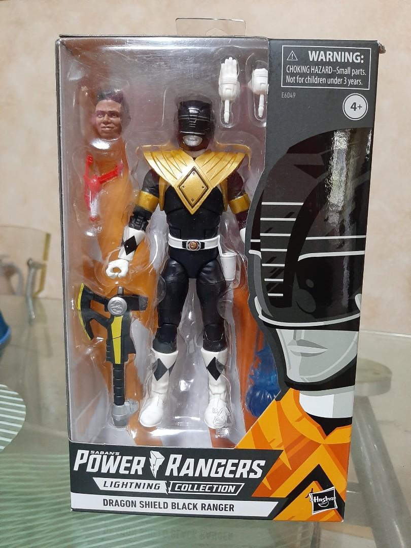Power rangers lightning collection Black Ranger with dragon shield ...