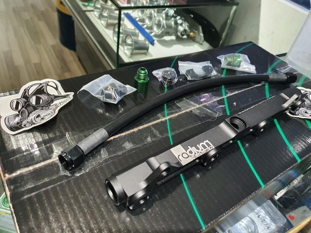 Radium Fuel Rail Kit Evo 7-9, Car Accessories, Accessories on Carousell