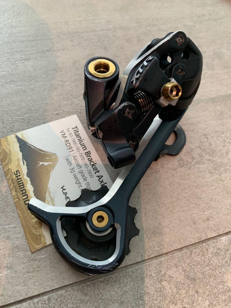 RD-M970 XTR rear derailleur 9 speed with YUMEYA titanium parts, Sports ...