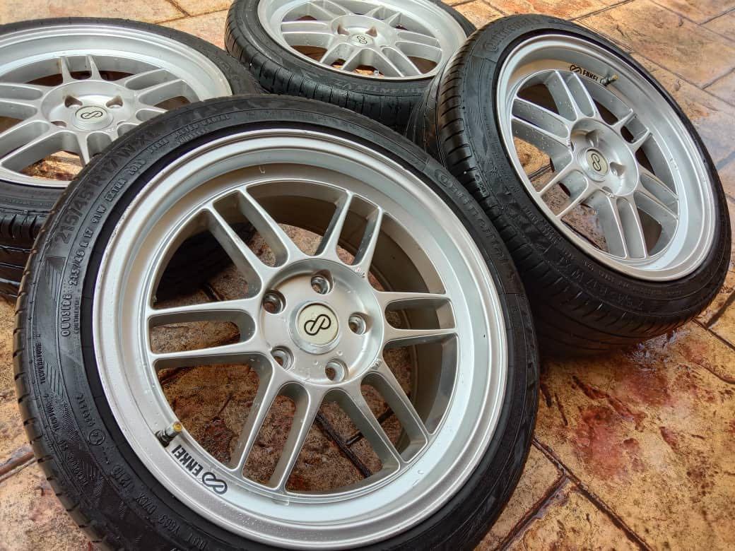 Rim ENkEi RPF1 17x8jj 5x114, Auto Accessories on Carousell