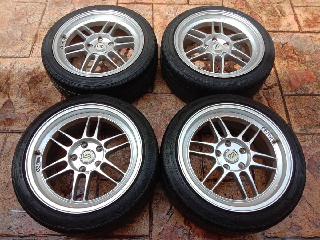 Rim ENkEi RPF1 17x8jj 5x114, Auto Accessories on Carousell