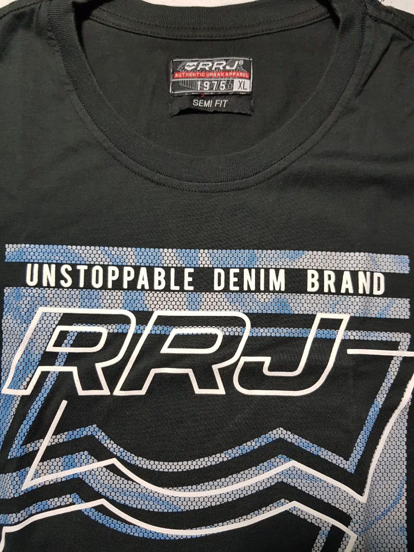 RRJ Semi Fit T-shirt - Black, Men's Fashion, Tops & Sets, Tshirts ...