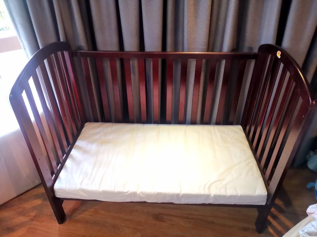 Solid Wood Baby Cot, Babies & Kids, Baby Nursery & Kids Furniture, Cots ...