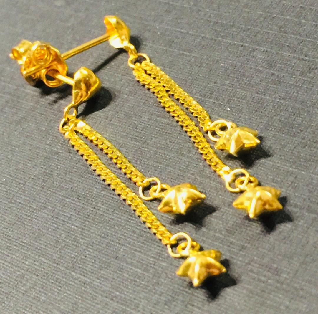 SUBANG JURAI EMAS 916/ANTING2 EMAS 916, Women's Fashion, Jewelry ...