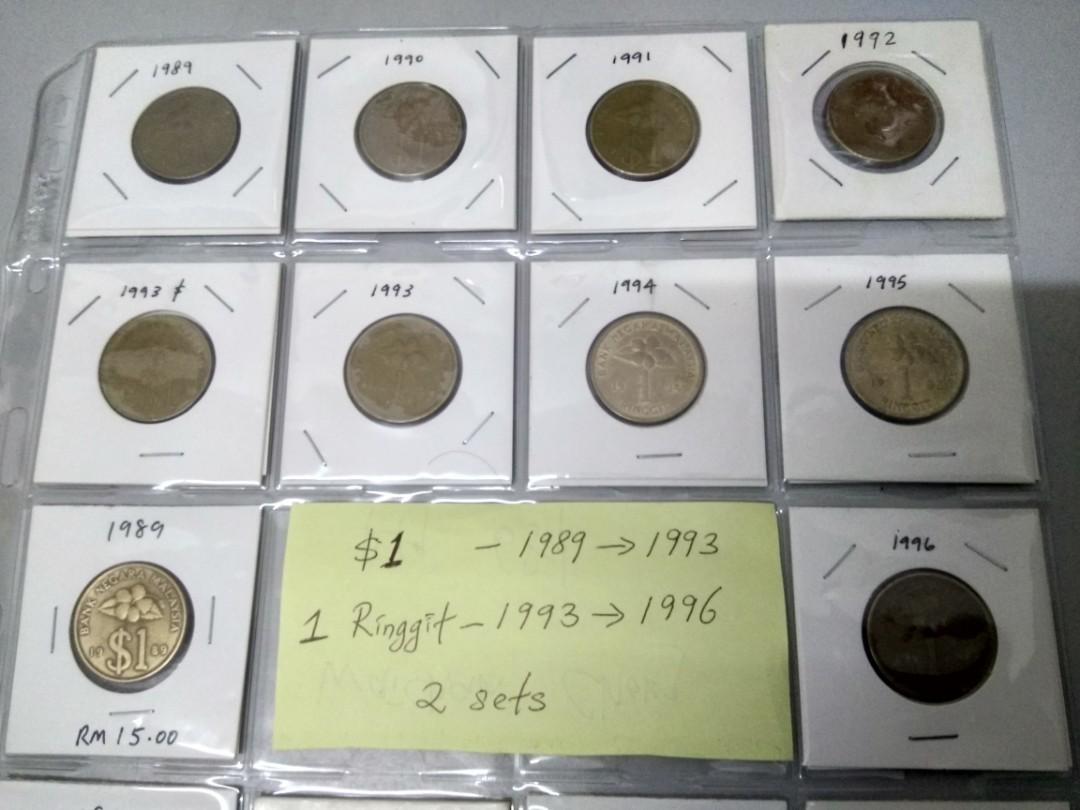 $1 & 1 Ringgit (old coin), Hobbies & Toys, Collectibles & Memorabilia ...