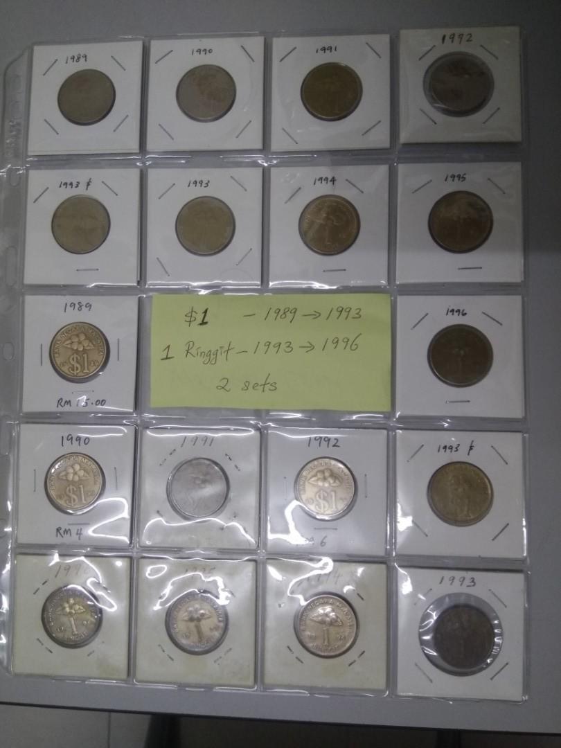 $1 & 1 Ringgit (old coin), Hobbies & Toys, Collectibles & Memorabilia ...