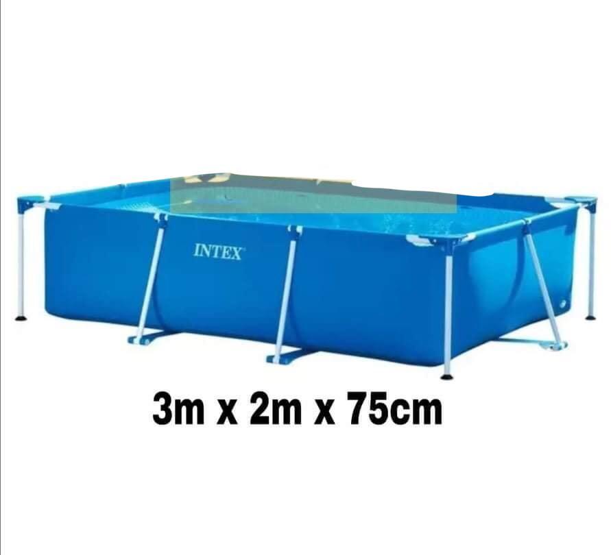 3m x 2m Intex Rectangular Frame Pool Steel Pro, Babies & Kids, Infant ...