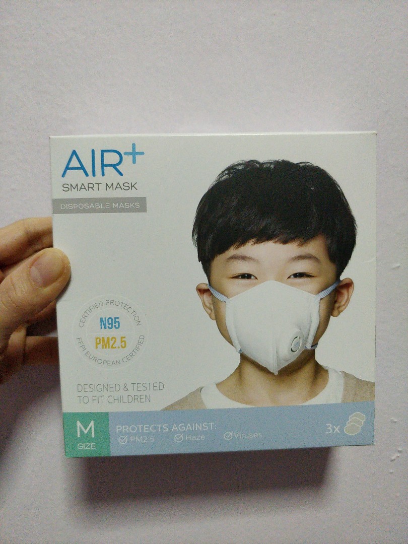 Air+ Smart Mask N95, Health & Nutrition, Face Masks & Face Shields on ...