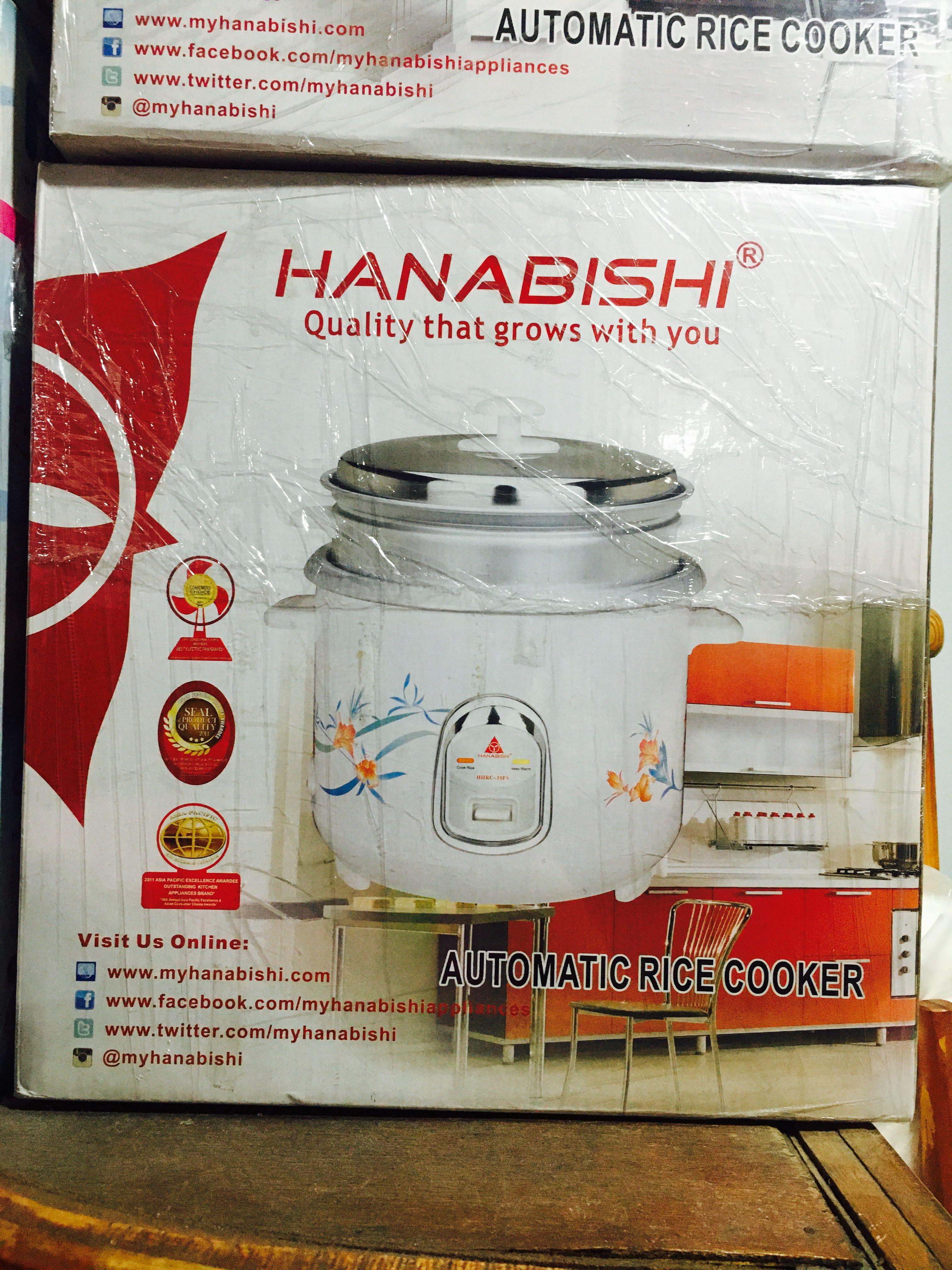 Brand New. Hanabishi. Rice Cooker. Model No. HHRC-18SS. 1.8L. 2pcs ...