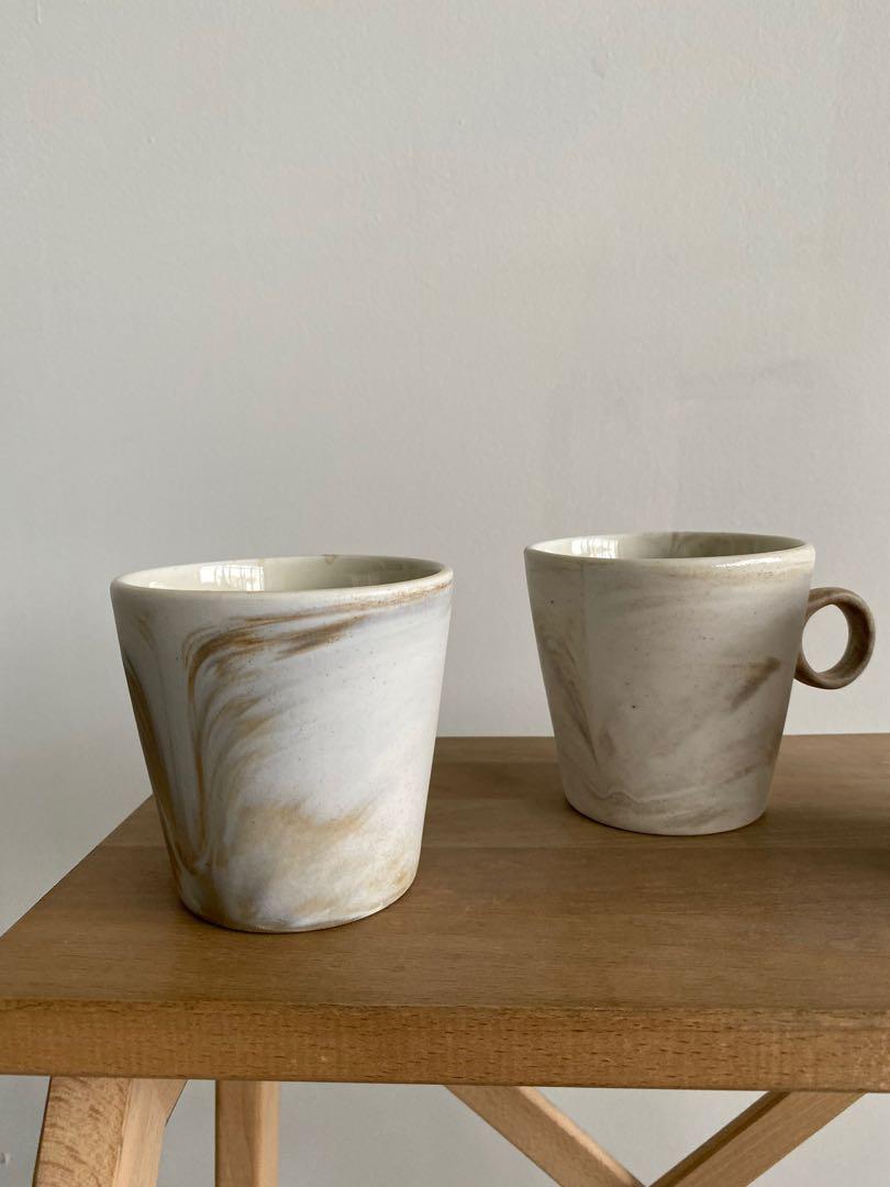 Ceramic marble cups, Furniture & Home Living, Kitchenware & Tableware ...