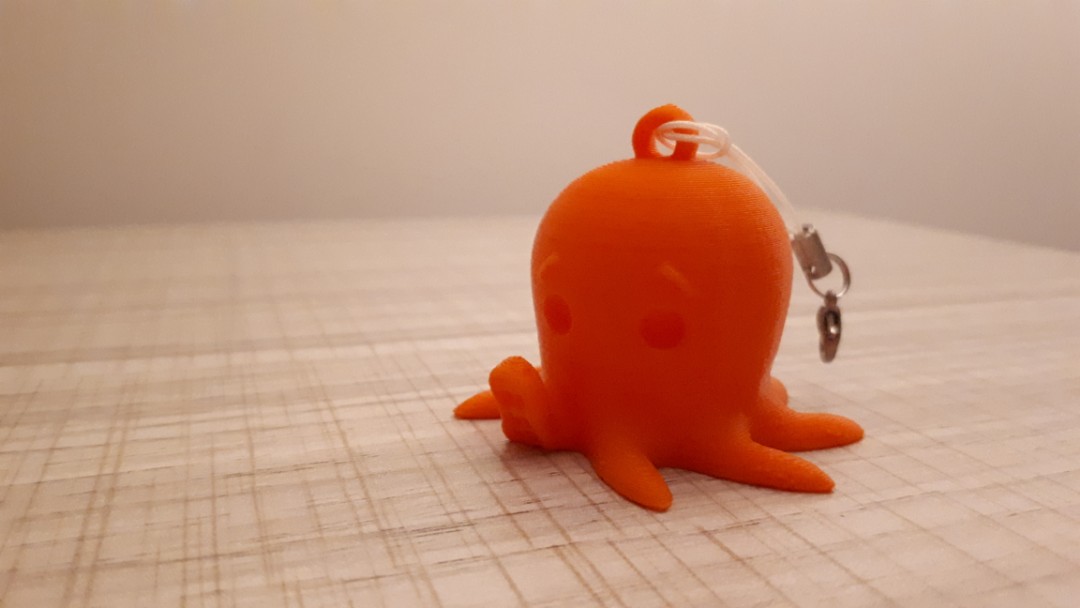 Cute 3D Printed Keychain: Octopus Say Hello, Hobbies & Toys, Stationery ...